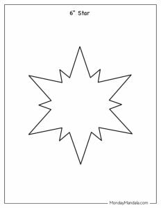 100 Star Templates (Free PDF Printables)