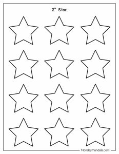 100 Star Templates (Free PDF Printables)