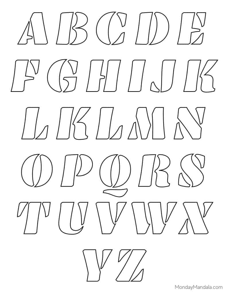 Where To Large Letter Stencils Infoupdate