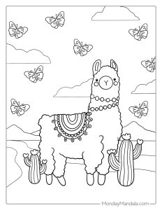 22 Llama Coloring Pages (Free PDF Printables)