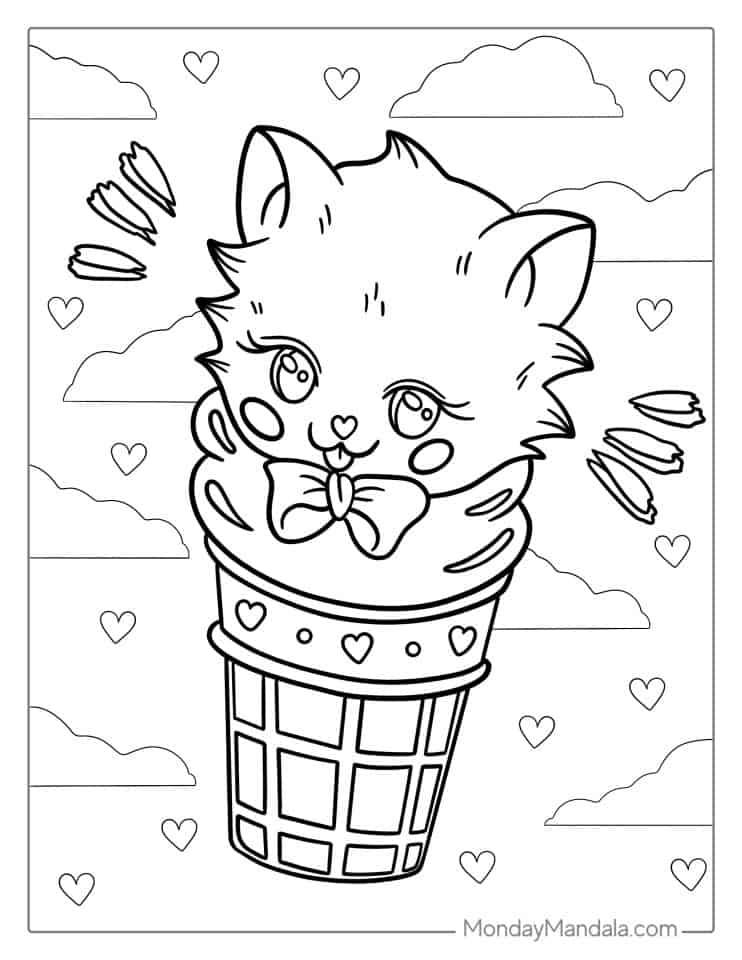 30 Ice Cream Coloring Pages (Free PDF Printables)