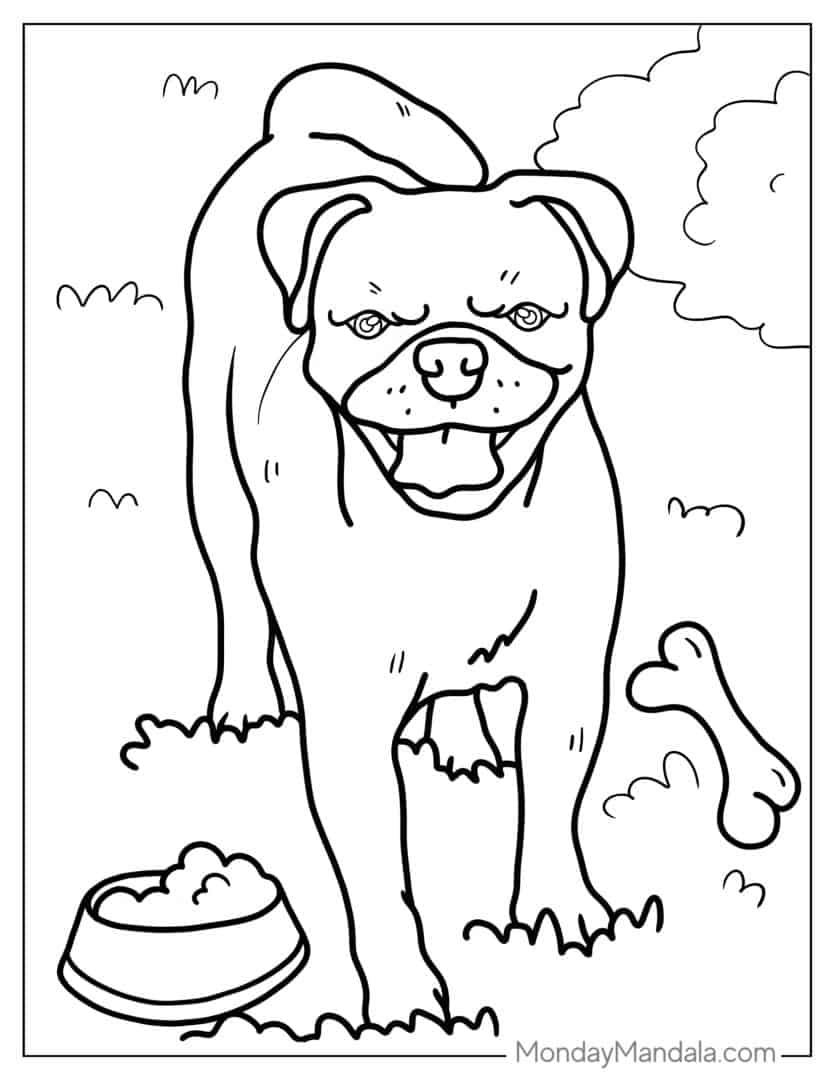 43 Pug Coloring Pages (Free PDF Printables)