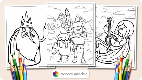 24 Adventure Time Coloring Pages (Free PDF Printables)