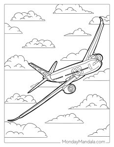 36 Airplane Coloring Pages (Free PDF Printables)