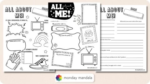 30 All About Me Worksheets (Free PDF Printables)