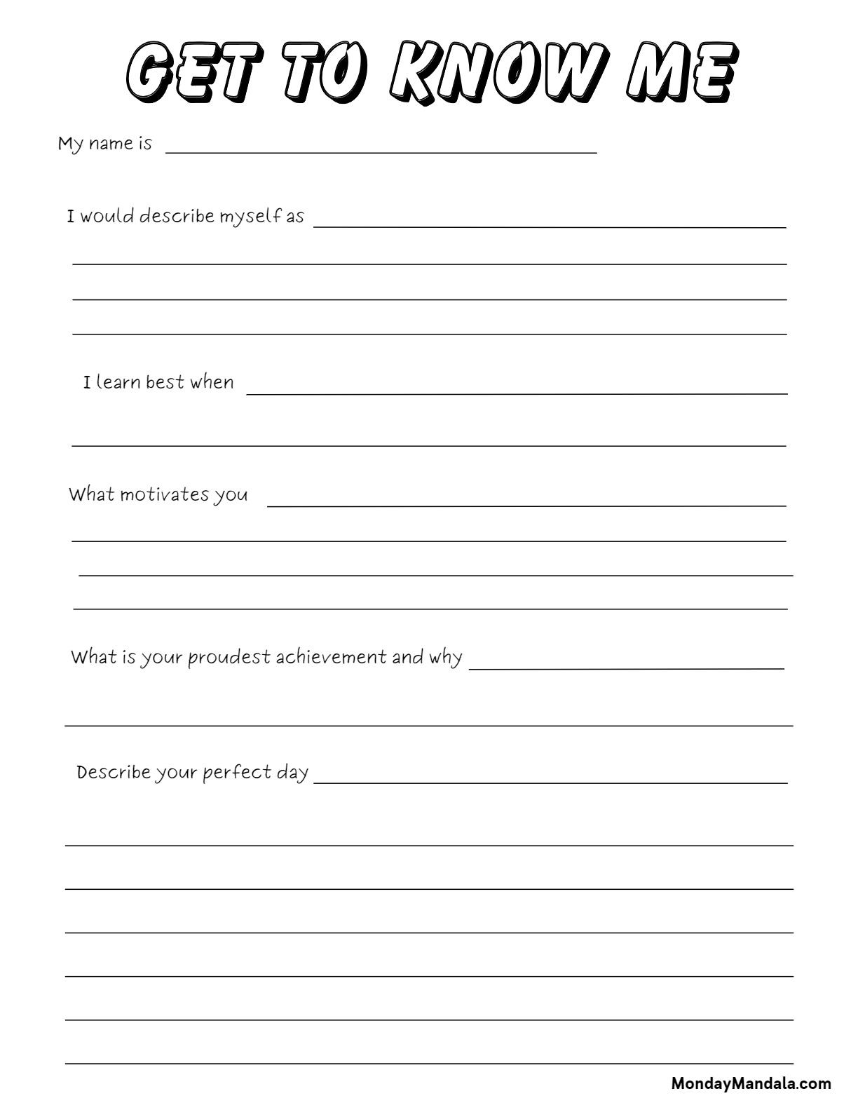 30 All About Me Worksheets Free PDF Printables 30 All About Me Worksheets Free PDF Printables