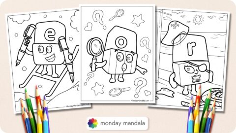 26 Alphablock Coloring Pages (Free PDF Printables)