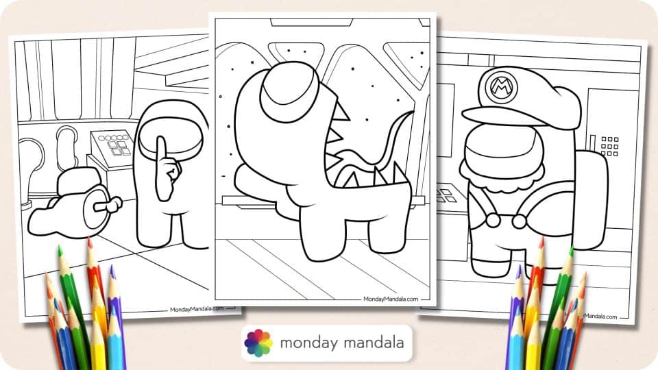 65 Among Us Coloring Pages (Free PDF Printables)