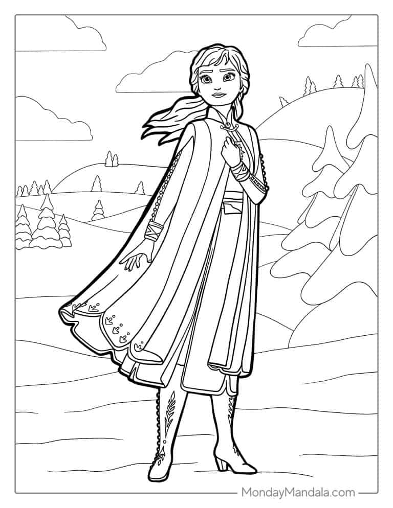 30 Frozen Coloring Pages (Free PDF Printables)