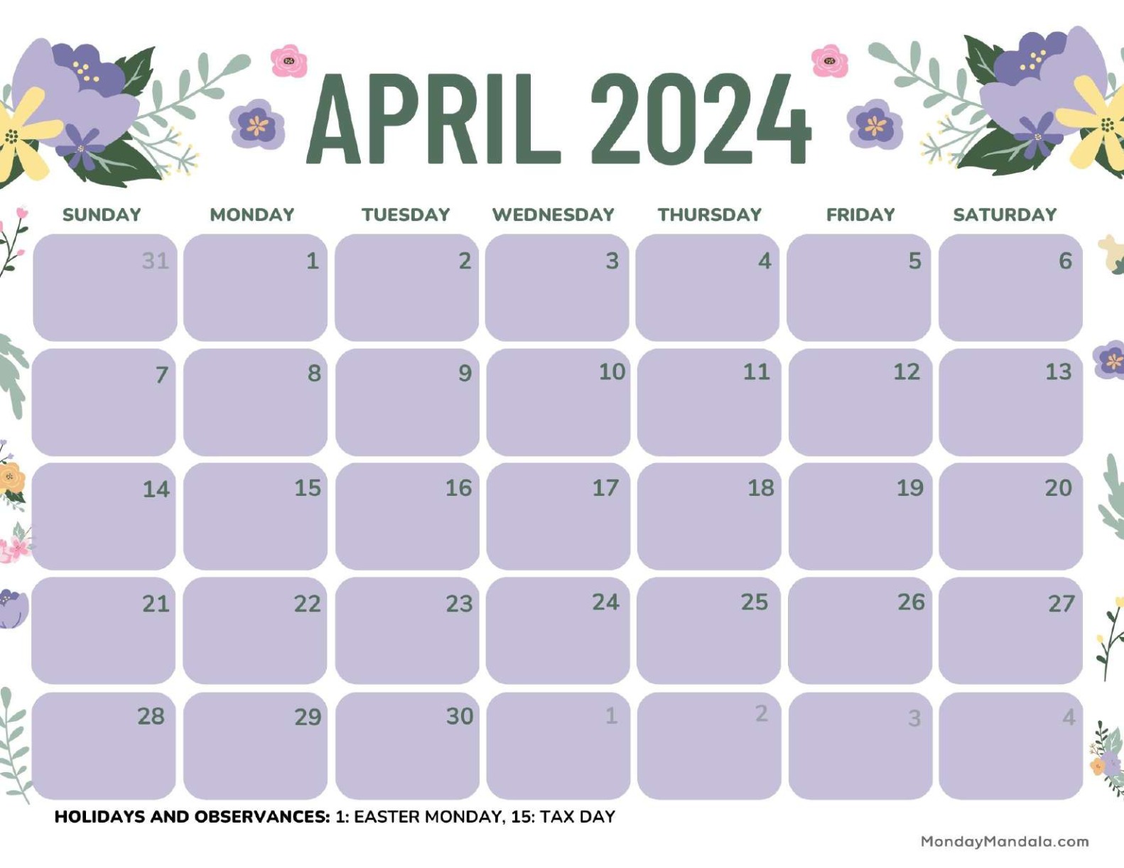 Printable Calendars For 2024 & 2025 (Free PDFs)