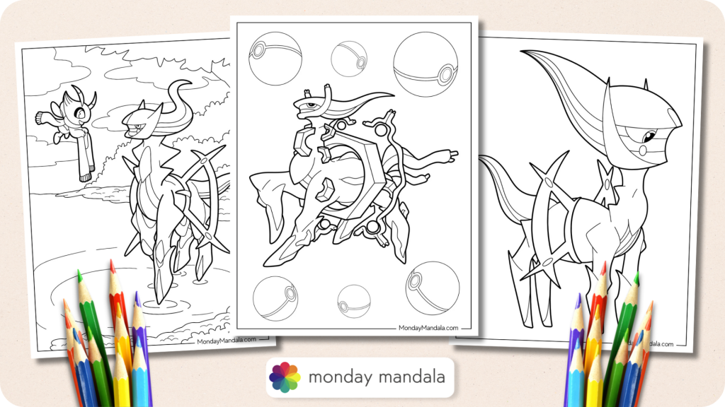 20 Arceus Coloring Pages (Free PDF Printables)