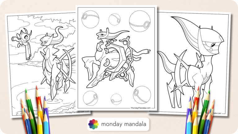 20 Arceus Coloring Pages (Free PDF Printables)