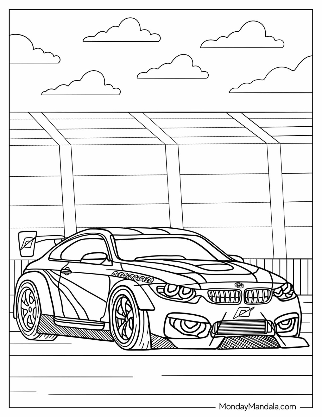Bmw Race Car Coloring Pages Bmw Race Car Coloring Pages