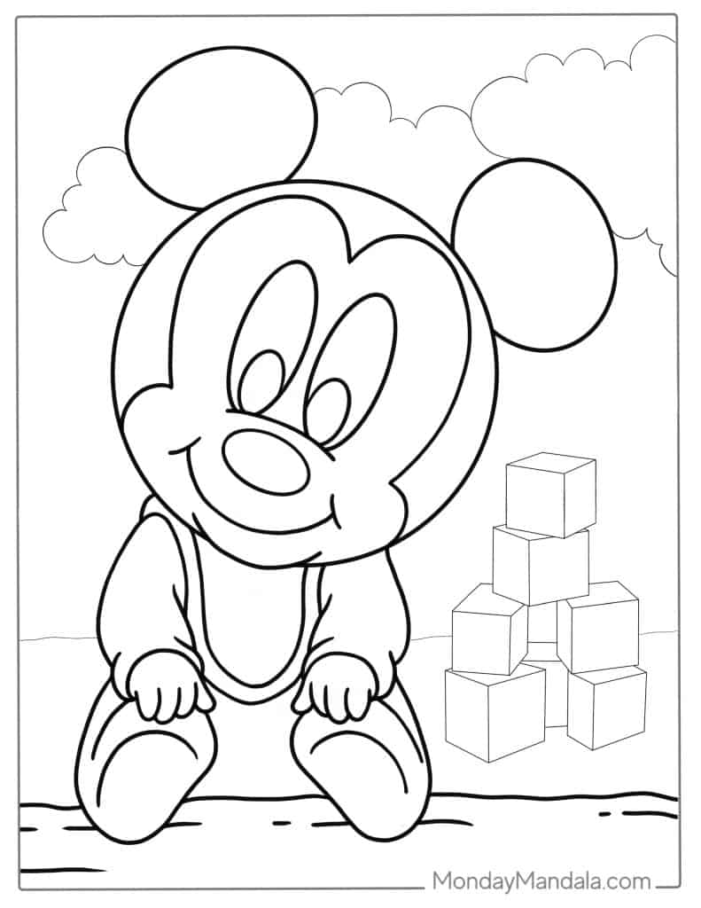 Mickey Mouse Colouring Sheets Pdf