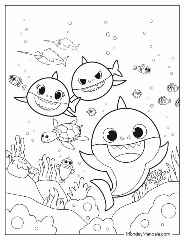 Shark Coloring Pages Shark Coloring Pages