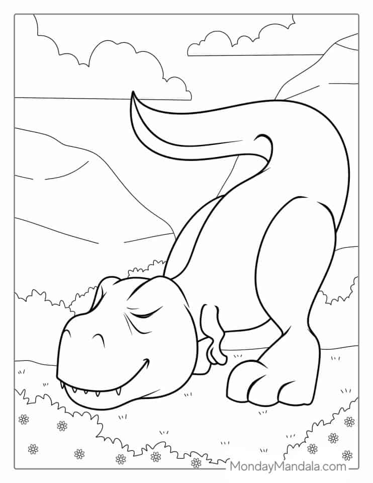 32 T-Rex Coloring Pages (Free PDF Printables)