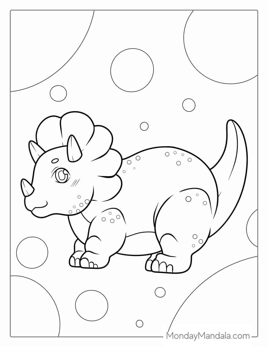 20 Triceratops Coloring Pages (Free PDF Printables)