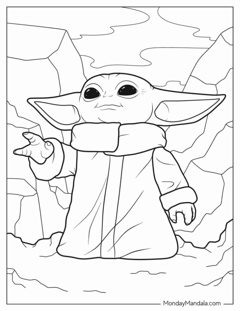 Yoda Face Coloring Pages Yoda Face Coloring Pages