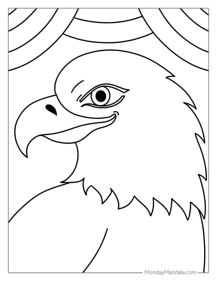35 Bald Eagle Coloring Pages (Free PDF Printables)