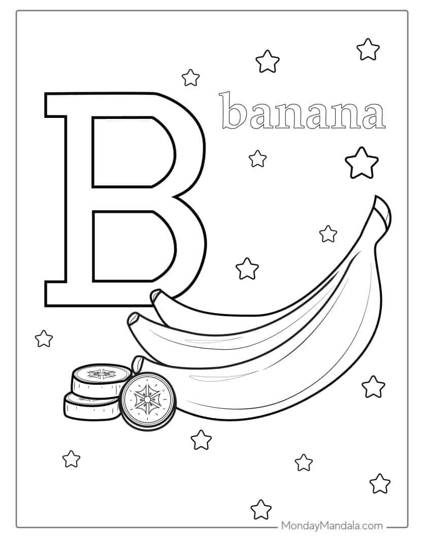 35 Banana Coloring Pages (Free PDF Printables)