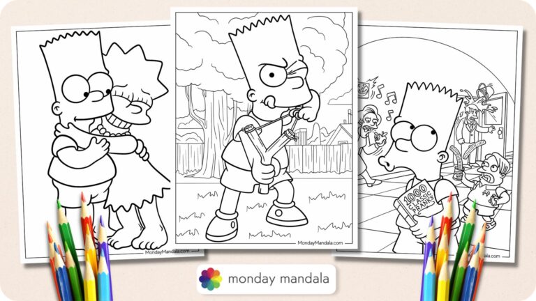 20 Bart Simpson Coloring Pages (Free PDF Printables)