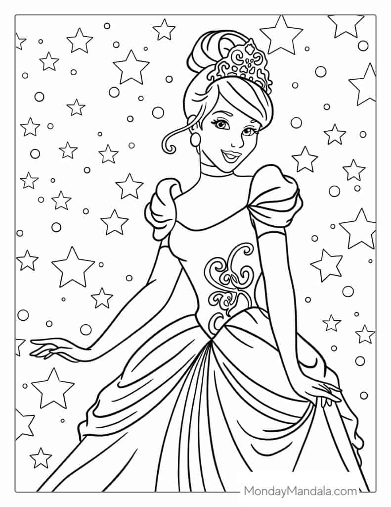 Cinderella Disney Coloring Pages Cinderella Disney Coloring Pages