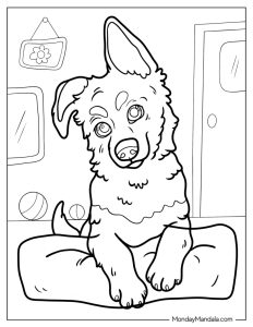 32 Puppy Coloring Pages (Free PDF Printables)