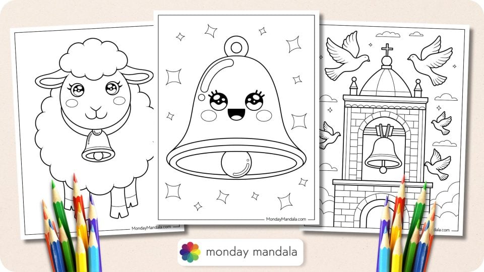 20 Bell Coloring Pages (Free PDF Printables)