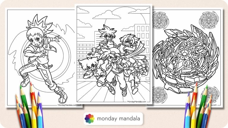 20 Beyblade Coloring Pages (Free PDF Printables)