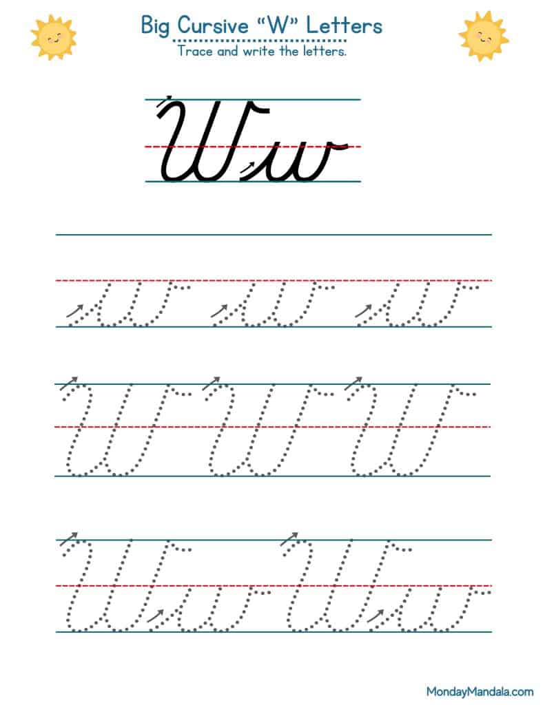 Cursive W