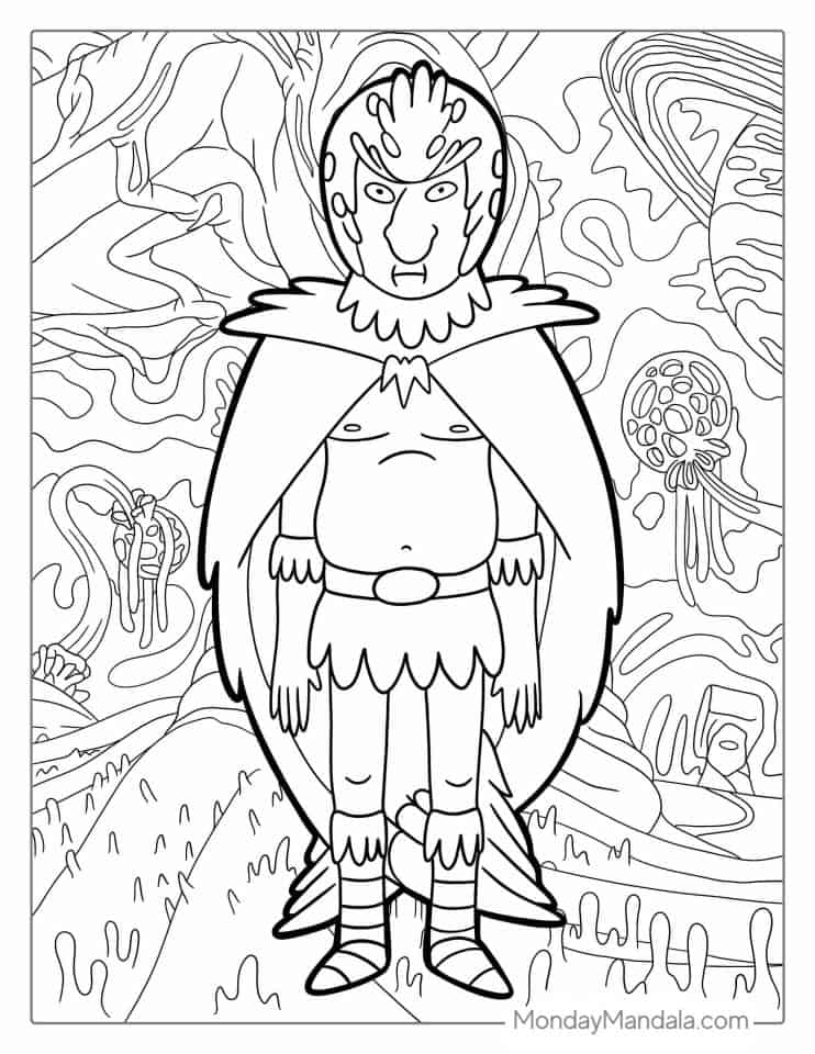 37 Rick and Morty Coloring Pages (Free PDF Printables)