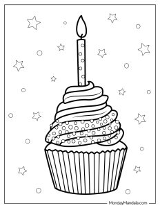 38 Cupcake Coloring Pages (Free PDF Printables)