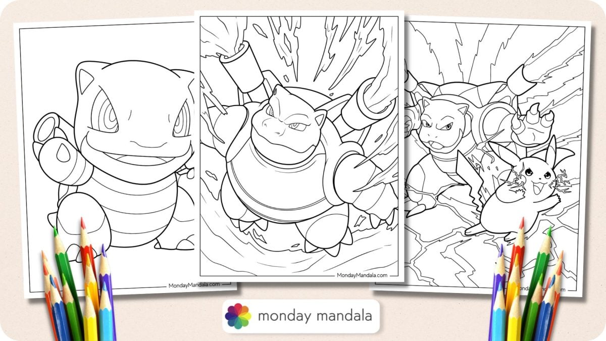 20 Blastoise Coloring Pages (Free PDF Printables)