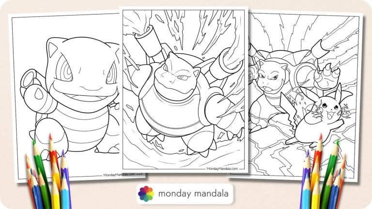 20 Blastoise Coloring Pages (Free PDF Printables)