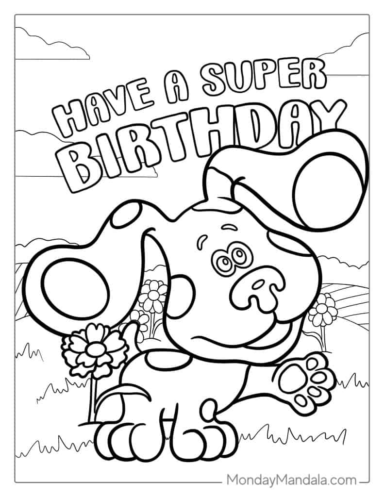 Blues Clues Chacters Coloring Pages Maze Workbook
