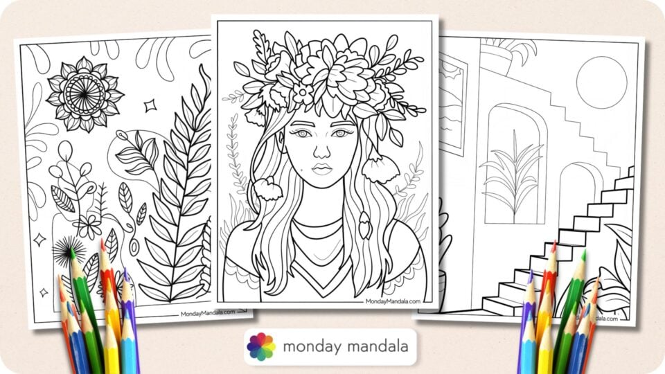 20 Boho Coloring Pages (Free PDF Printables)
