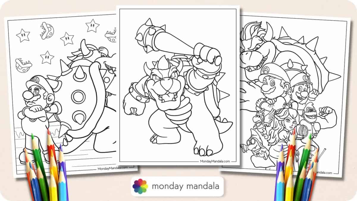 26 Bowser Coloring Pages (Free PDF Printables)