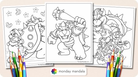 26 Bowser Coloring Pages (Free PDF Printables)