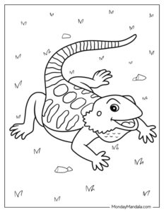 18 Bearded Dragon Coloring Pages (Free PDF Printables)