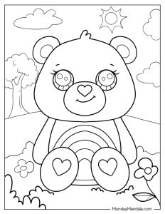 30 Care Bears Coloring Pages (Free PDF Printables)