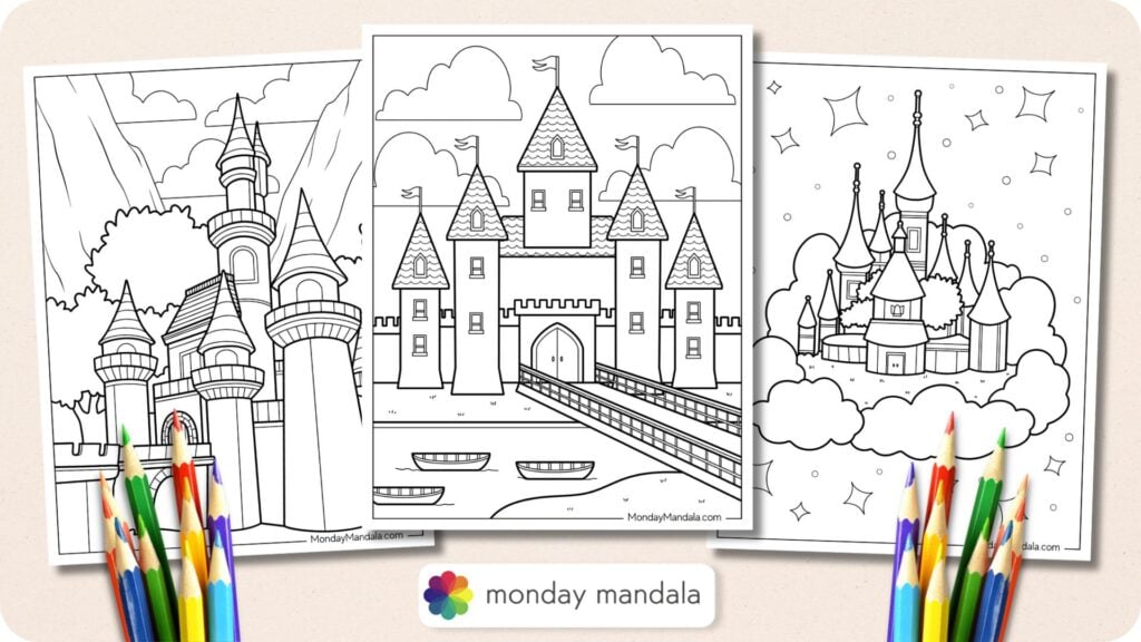25 Castle Coloring Pages (Free PDF Printables)