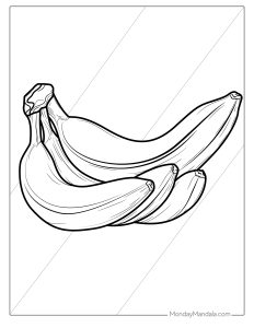 35 Banana Coloring Pages (Free PDF Printables)