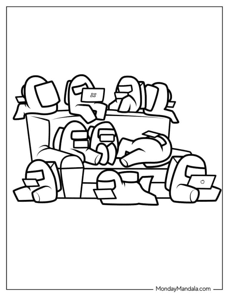 65 Among Us Coloring Pages (Free PDF Printables)