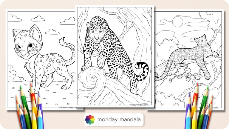 20 Cheetah Coloring Pages (Free PDF Printables)