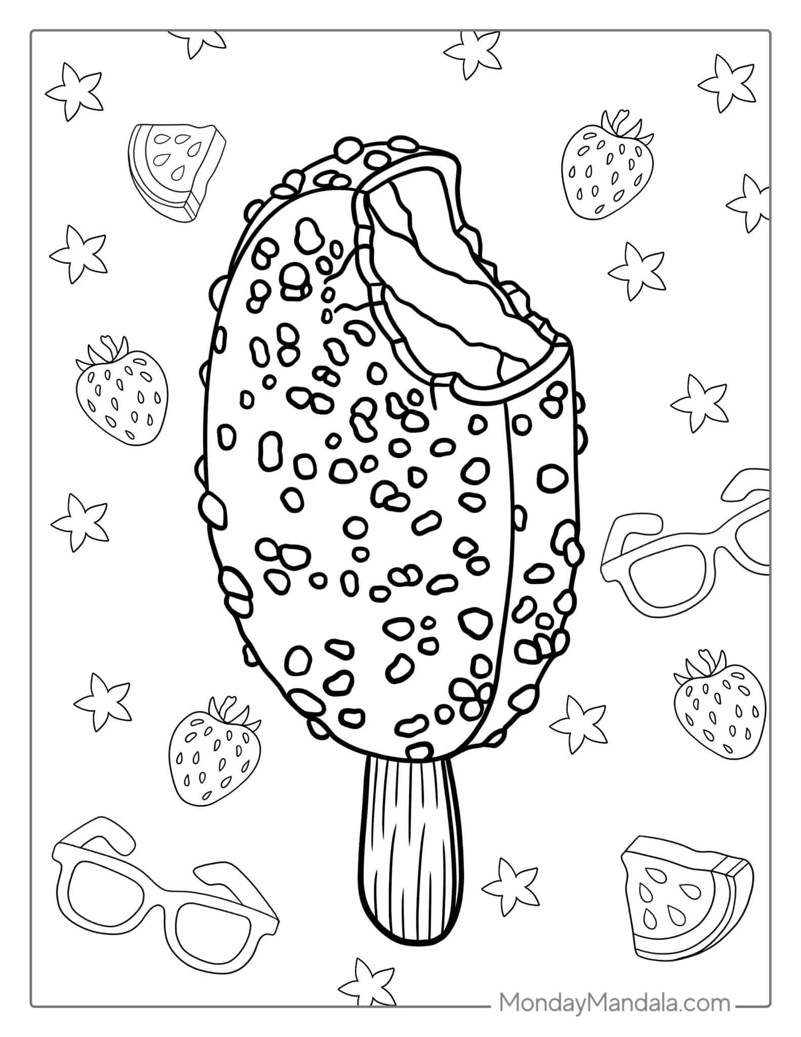 30 Ice Cream Coloring Pages (Free PDF Printables)