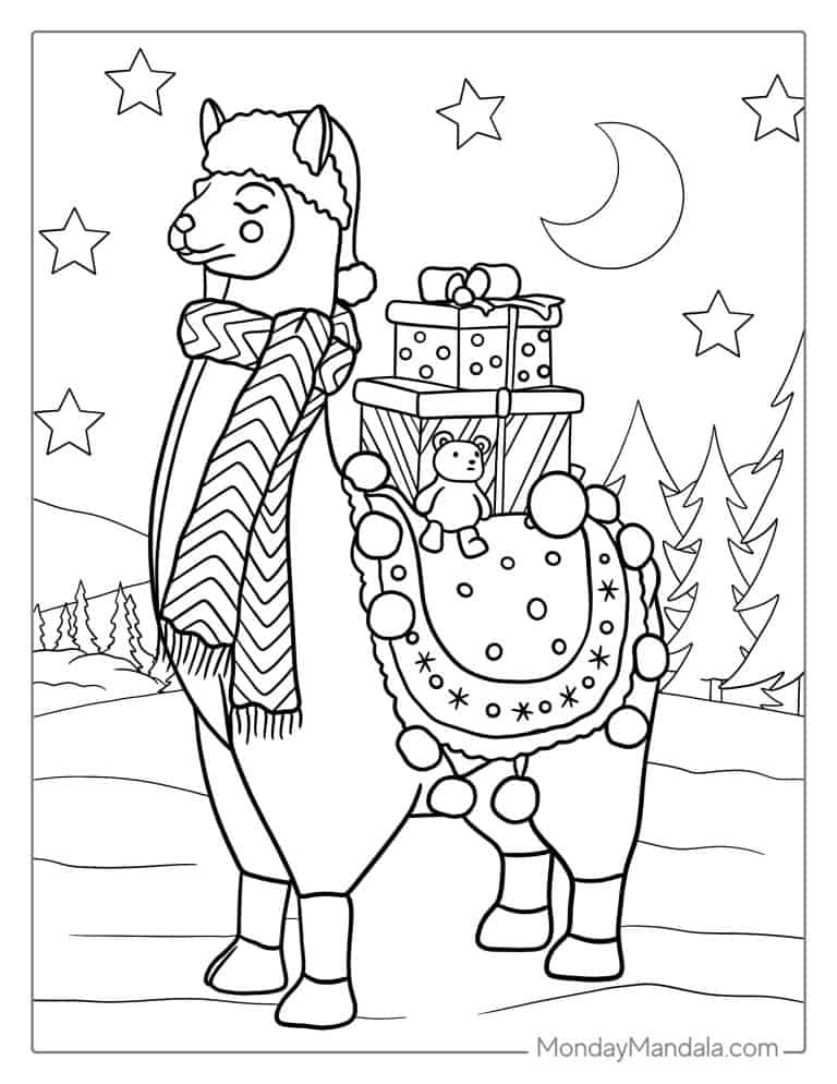 34 Llama Coloring Pages (Free PDF Printables)