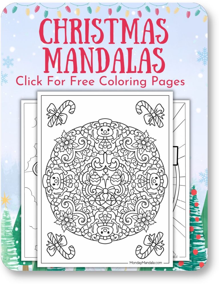 1,000 Christmas Coloring Pages (Free PDF Printables)
