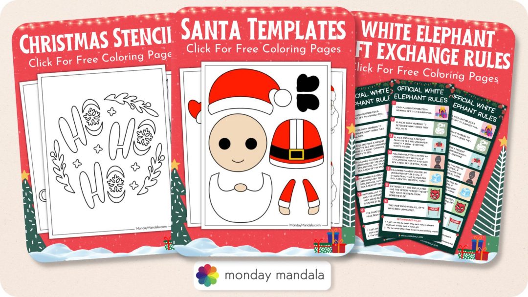 1,000 Christmas Printables (Free & Original PDFs)