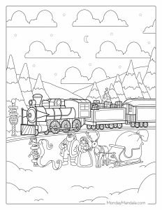 54 Train Coloring Pages (Free PDF Printables)