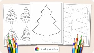60 Christmas Tree Templates (Free PDF Printables)